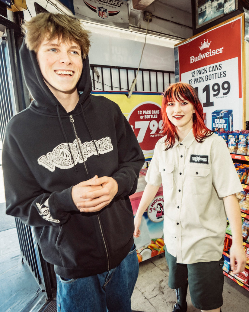 Sudadera con capucha y cremallera Volcom Ent - BLACK - Hombre - Volcom España