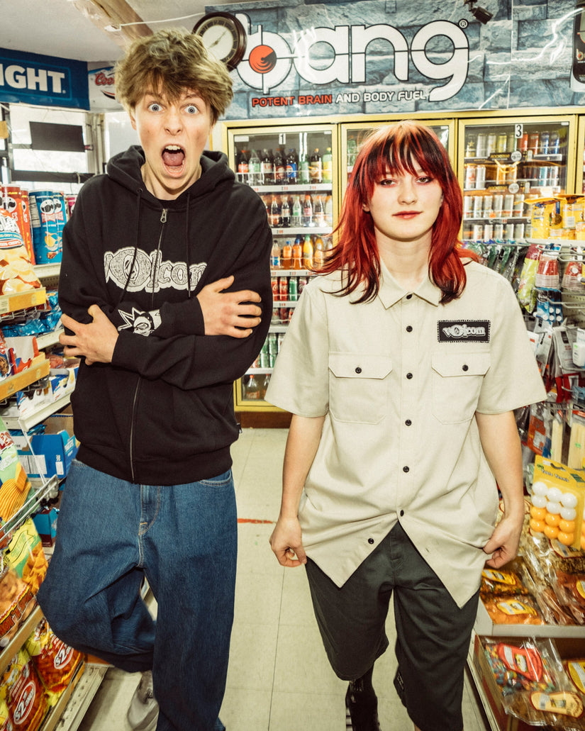 Sudadera con capucha y cremallera Volcom Ent - BLACK - Hombre - Volcom España