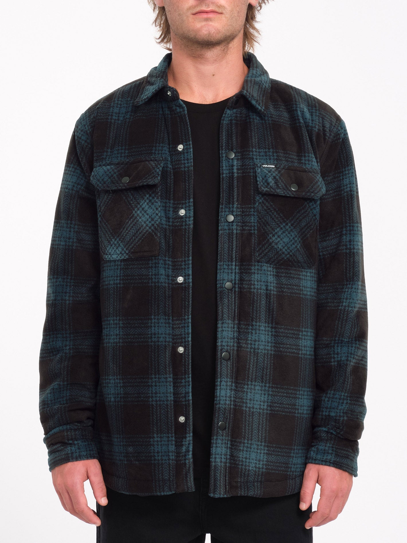 Sobrecamisa de Felpa Bowered - Evergreen - Hombre - Volcom España