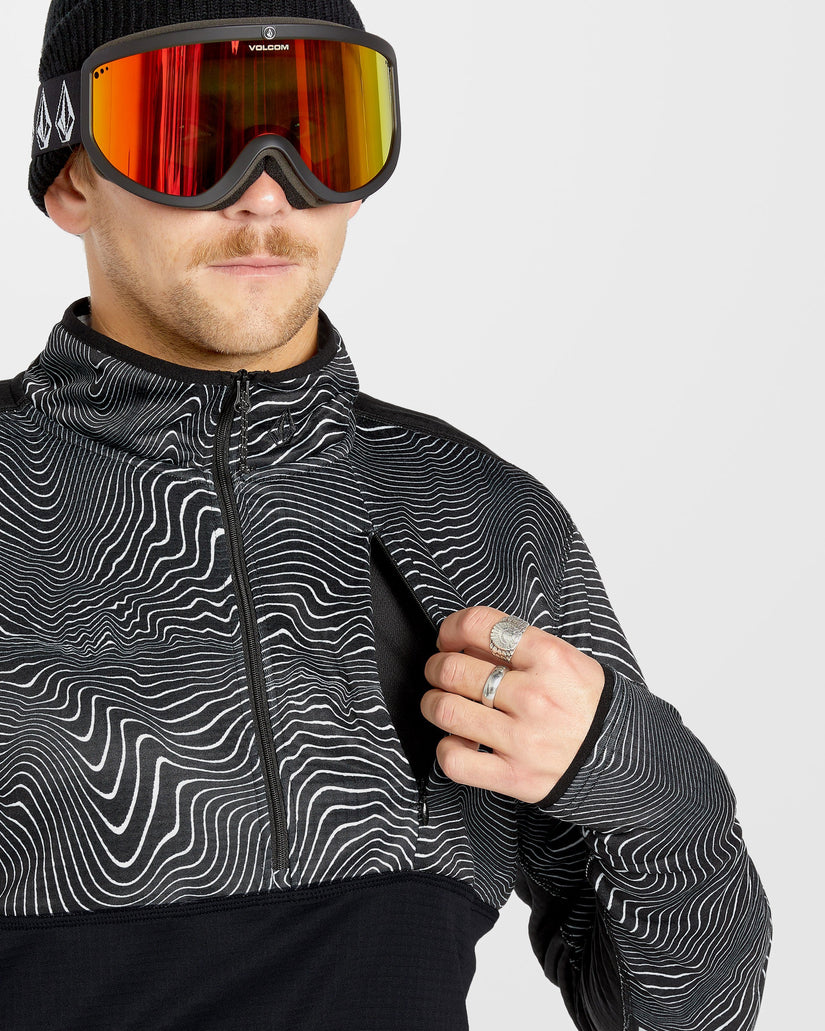 Sudadera capa intermedia de felpa Gridlock - Black Print - Hombre ...
