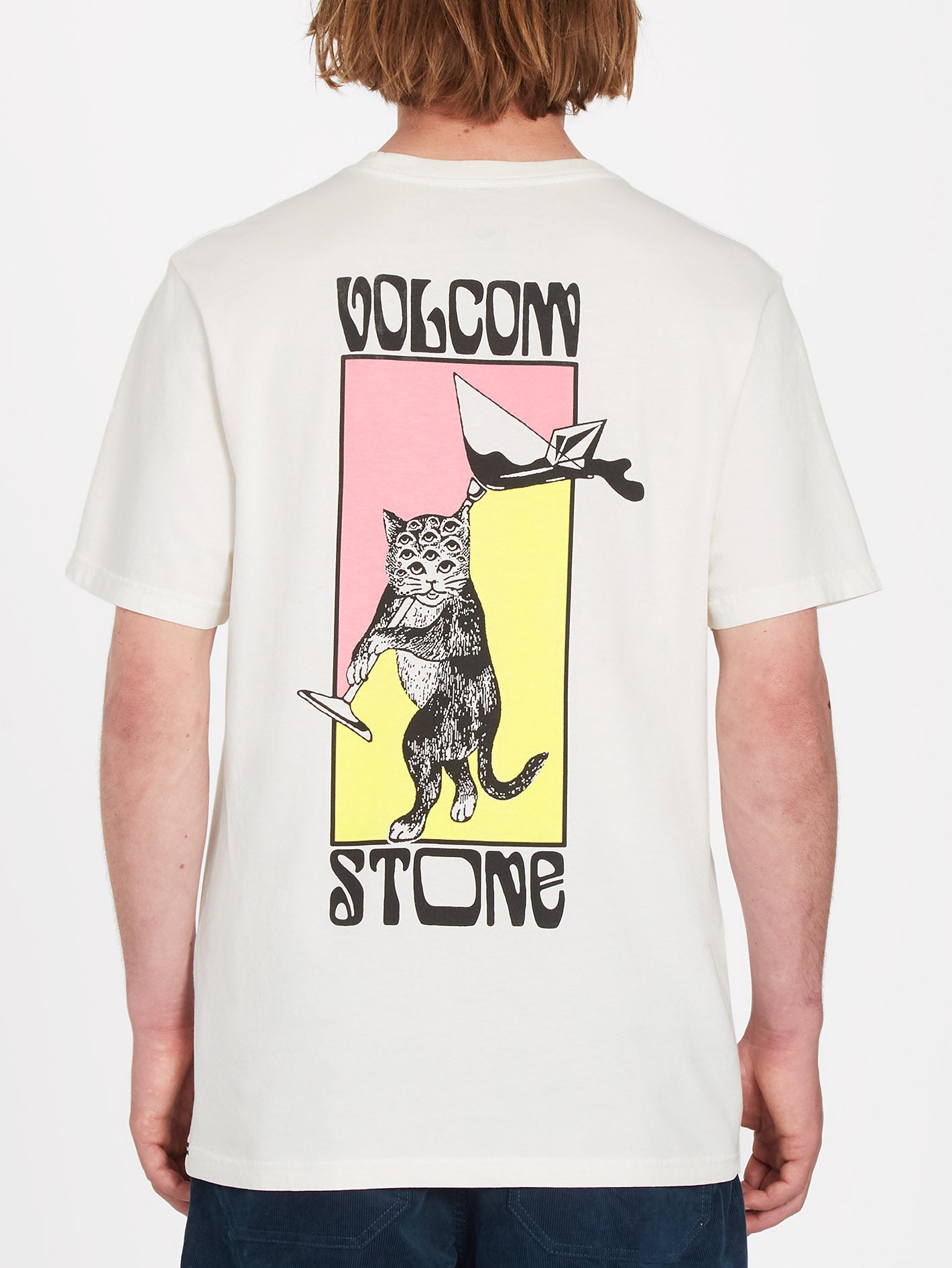 Camiseta Feline - CREAM - Hombre - Volcom España
