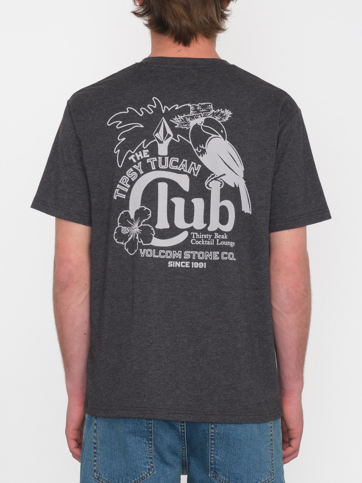 Camiseta Tispy Tucan - HEATHER BLACK - Hombre - Volcom España