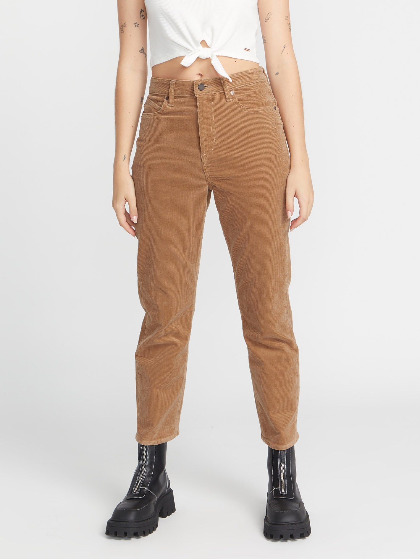 Pantalón de pana Stoned Straight - MOCHA - Mujer - Volcom España